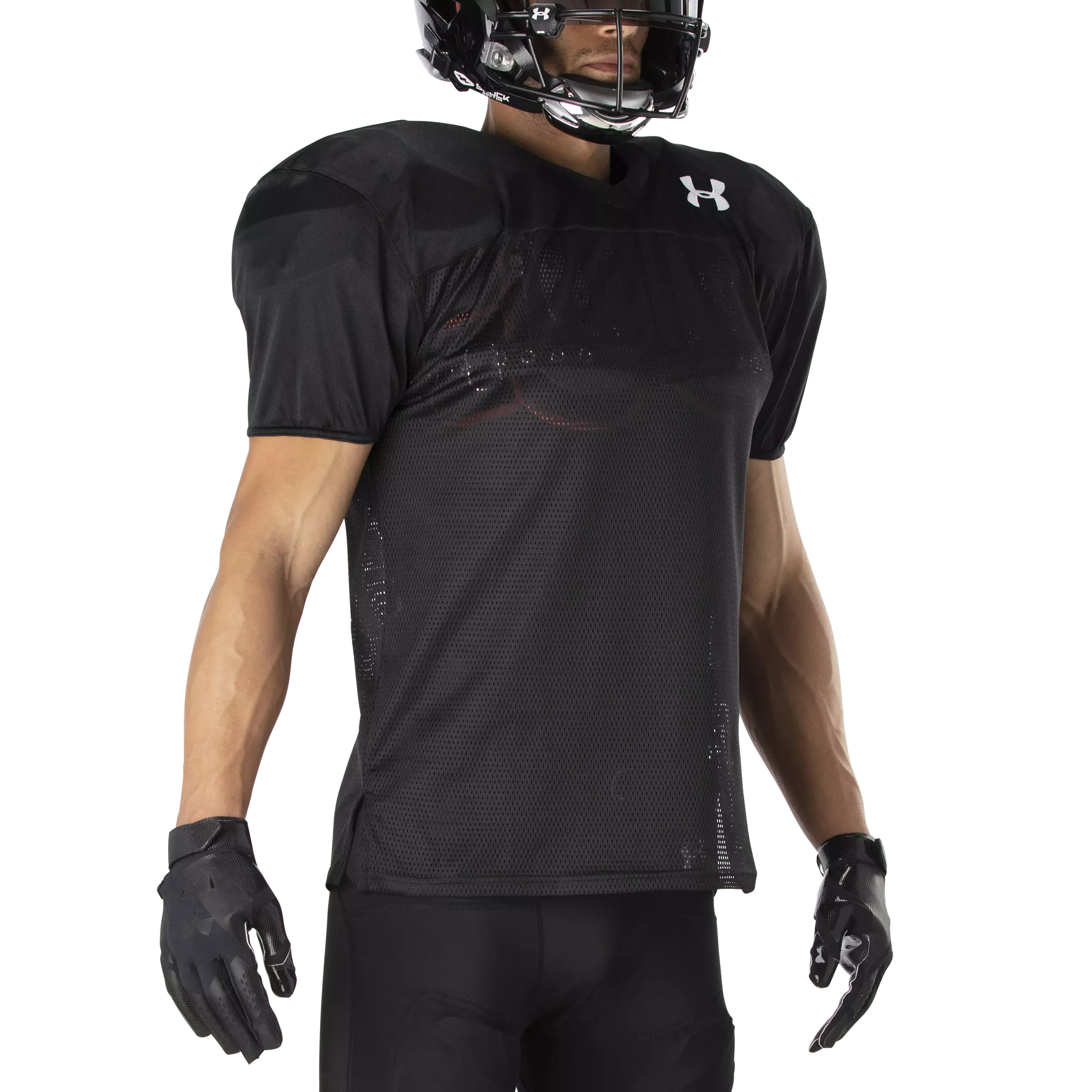 Under Armour Youth Practice Football Jersey Black Hibbett